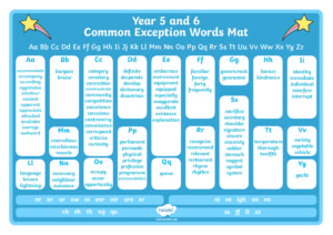 -common-exception-words-year-5-and-6-alphabet-word-mat-_ver_1 | Hollins ...